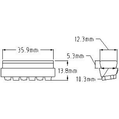 KOOL-STOP ( クールストップ ) ブレーキシュー KS-W6SA WEINMANN 6 DOT ( KS-W4SA ワインマン 6 ...