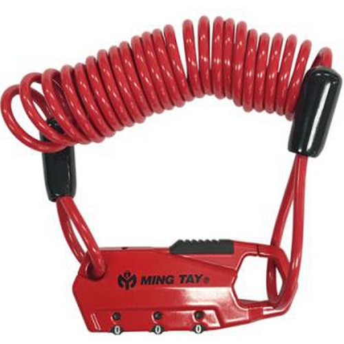 MING-TAY ( ミンタイ ) ワイヤー MT-730 ポケッタブルコイルロック レッド | 自転車・パーツ・ウェア通販 | ワイズロード ...